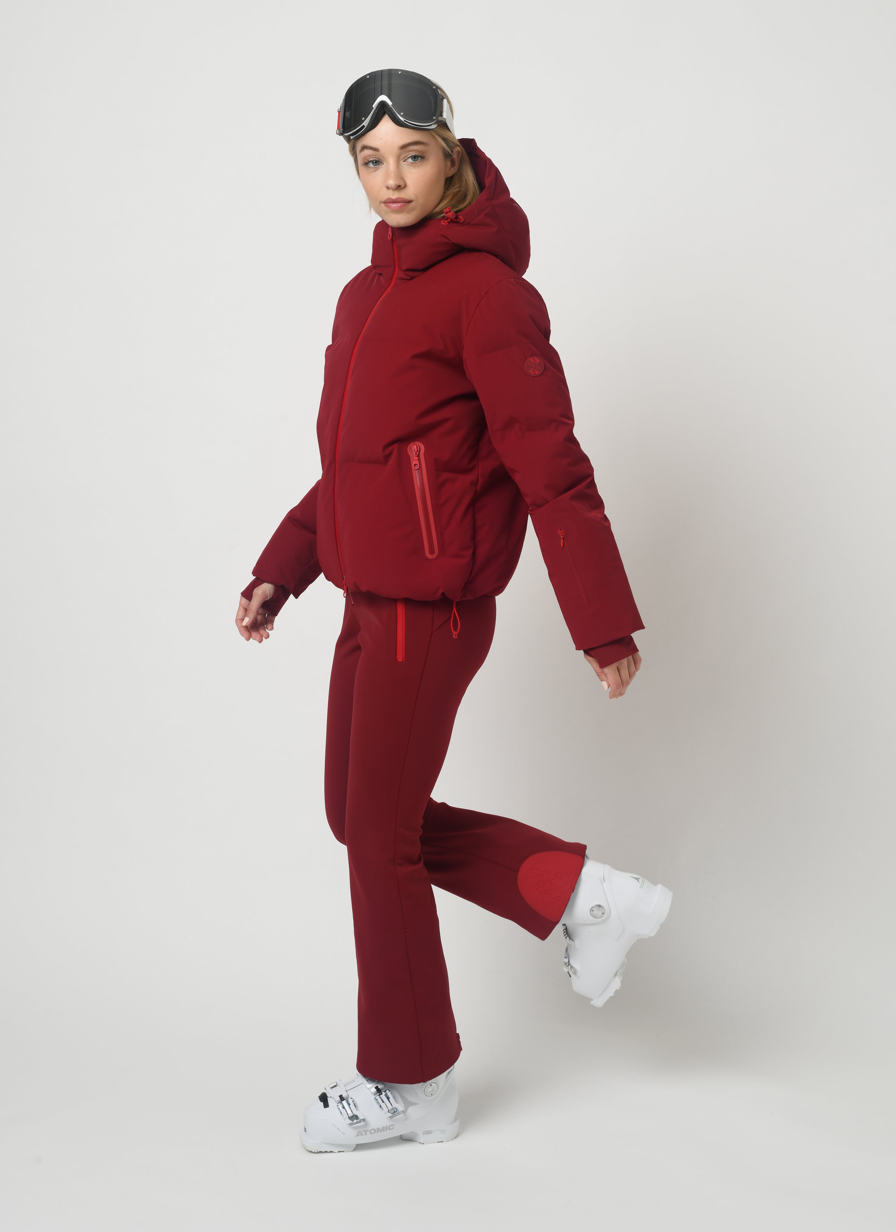 Poppy Ski Jacket in Ruby – JORDE