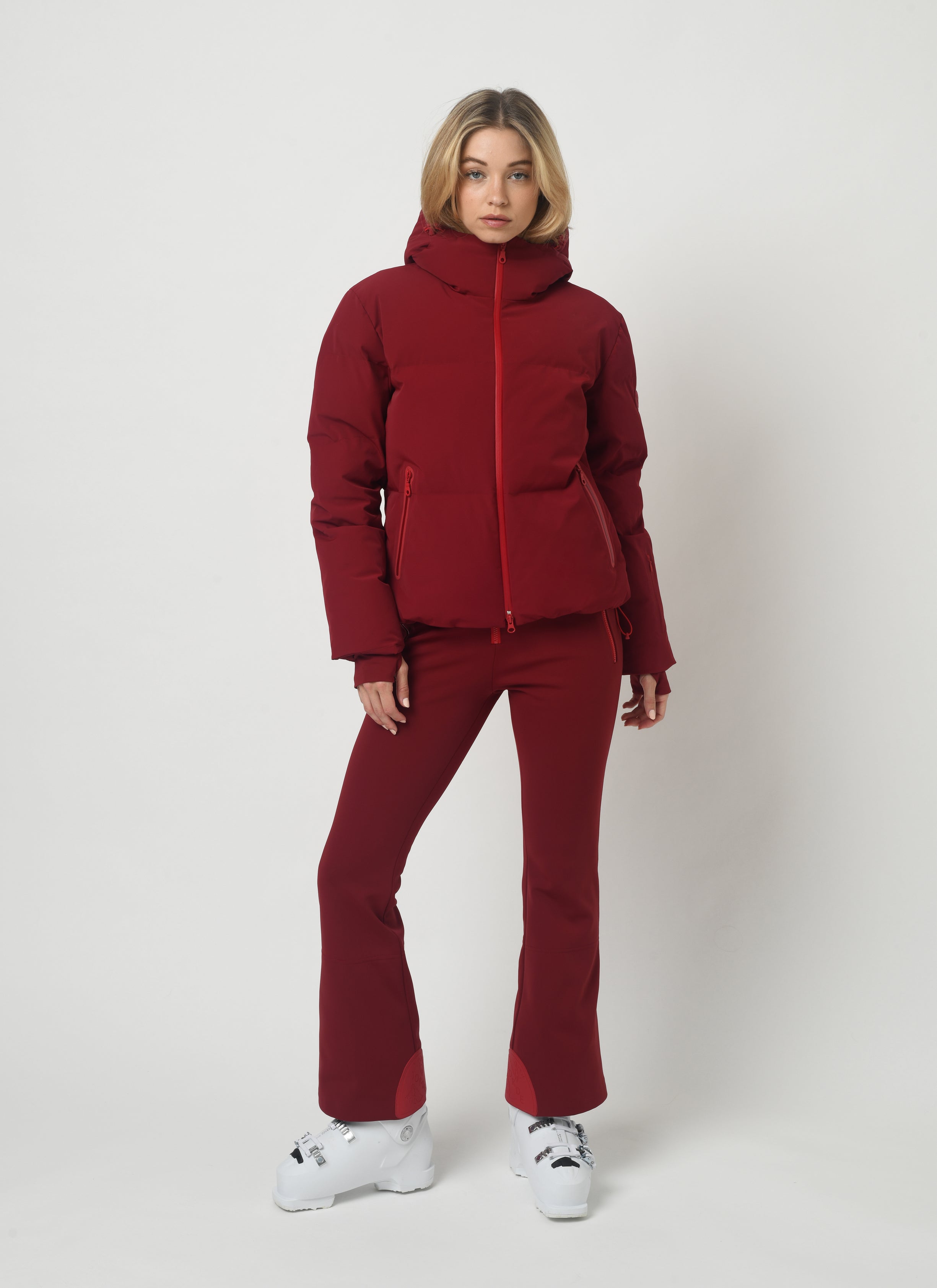 Poppy Ski Jacket in Ruby – JORDE